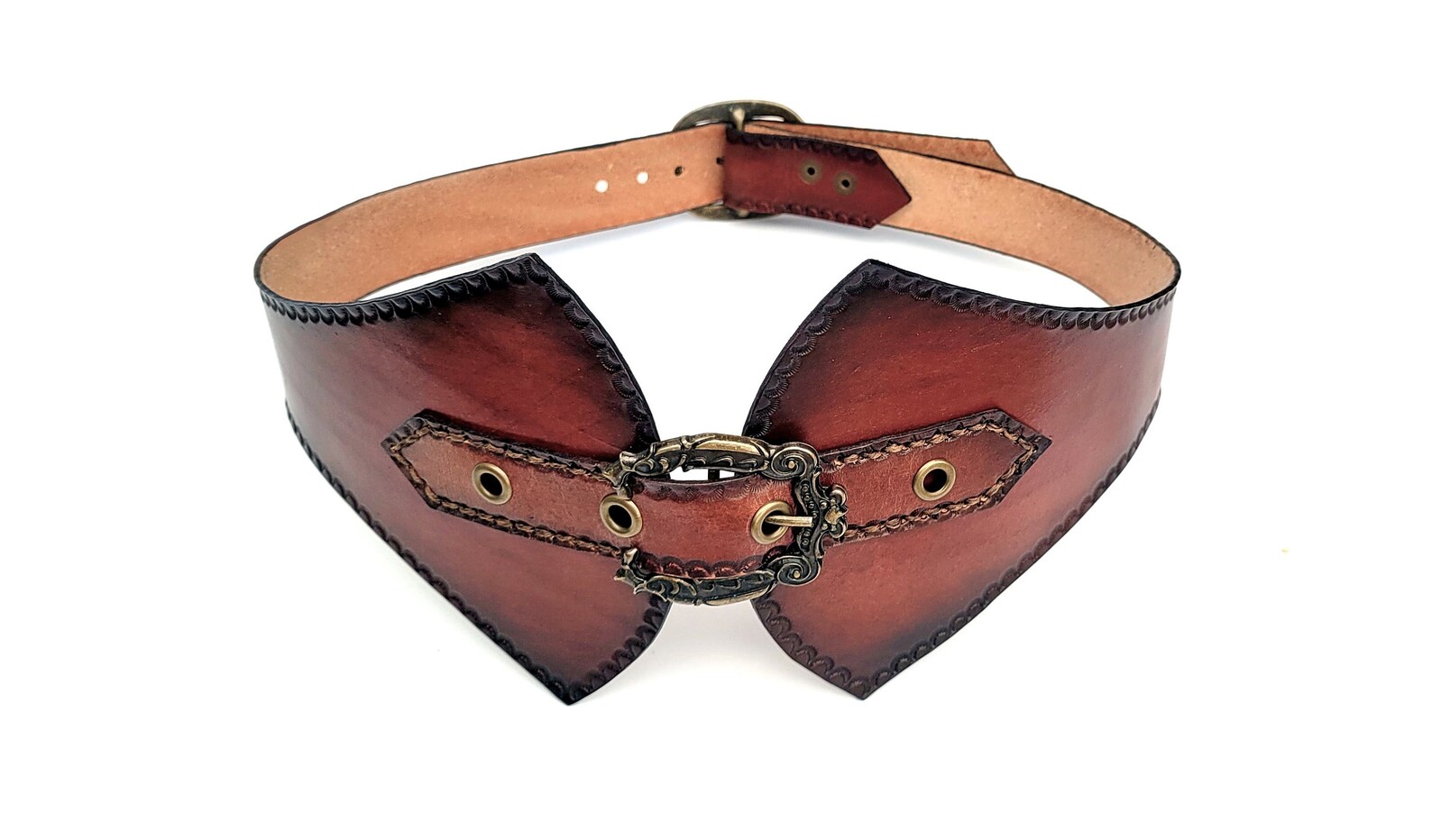 Wide Leather Belt Renaissance Belt Leather Waist Belt - Etsy