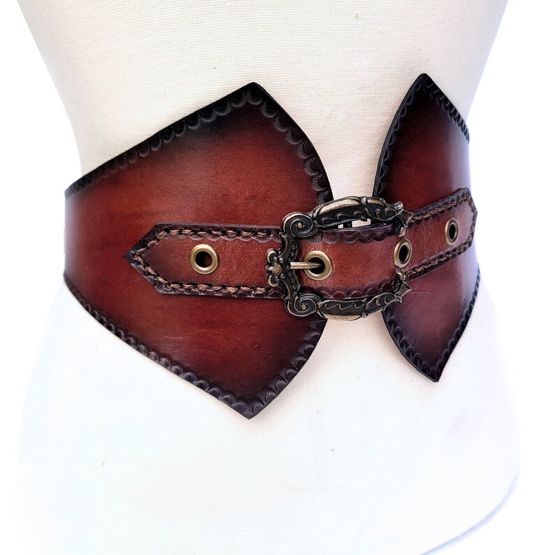 Wide Leather Belt Renaissance Belt Leather Waist Belt - Etsy