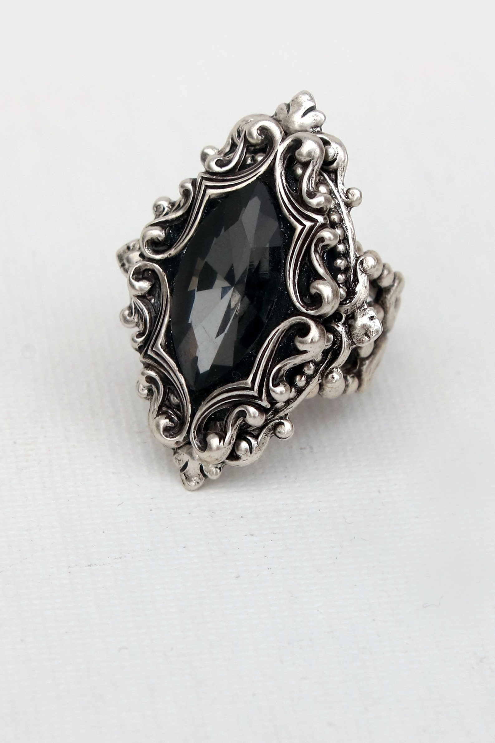 Goth Ring , Gothic Ring , Vampire Ring , Witchy Ring , Ornate Ring ...
