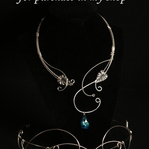 ELVEN JEWELRY, Elven Necklace , Fairy Jewelry , Silver Elvish Necklace ...