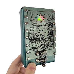 Leather Tarot Card Holder, Tarot Card Case, Handmade Tarot Deck Box ...