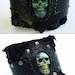 SKULL CUFF BRACELET , Post Apocalyptic Leather Skull Bracelet ...