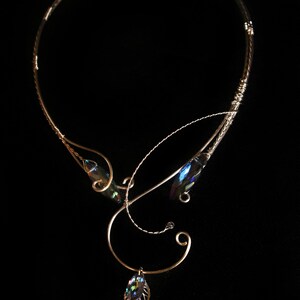 Elven Necklace , Torc , Renaissance Torque Necklace , Silver Elvish ...