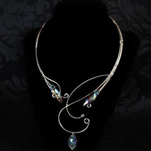 Elven Necklace , Torc , Renaissance Torque Necklace , Silver Elvish ...