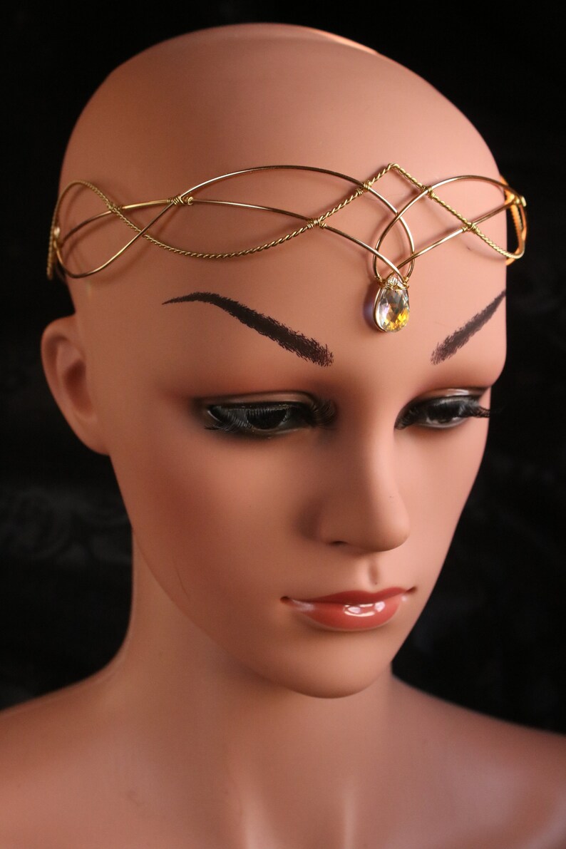 Circlet Elven Circlet Elven Tiara Gold Circlet Crown - Etsy