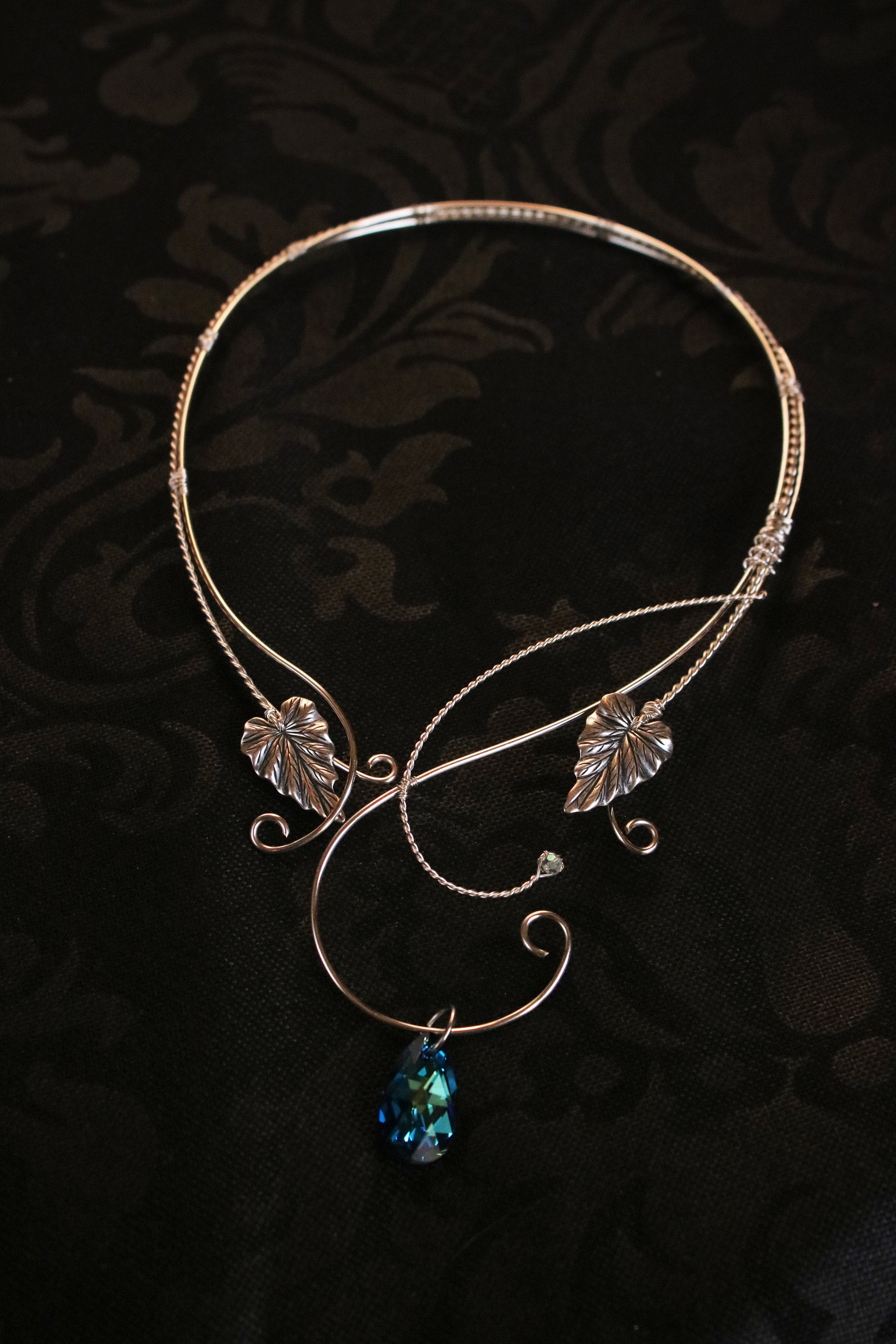 ELVEN JEWELRY, Elven Necklace , Fairy Jewelry , Silver Elvish Necklace ...