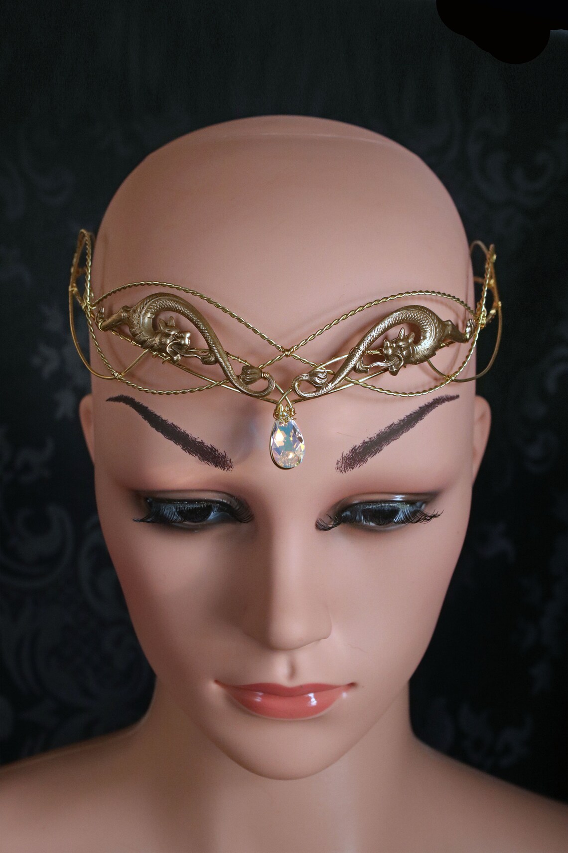 Círculo élfico Corona de dragón Tocado renacentista Diadema - Etsy España