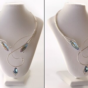 Elven Necklace , Torc , Renaissance Torque Necklace , Silver Elvish ...