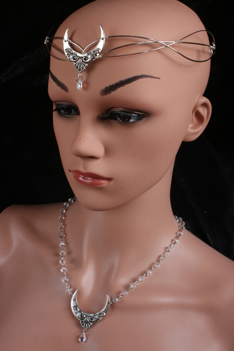 Pagan Moon Circlet Celestial Headpiece Moon Goddess Tiara - Etsy