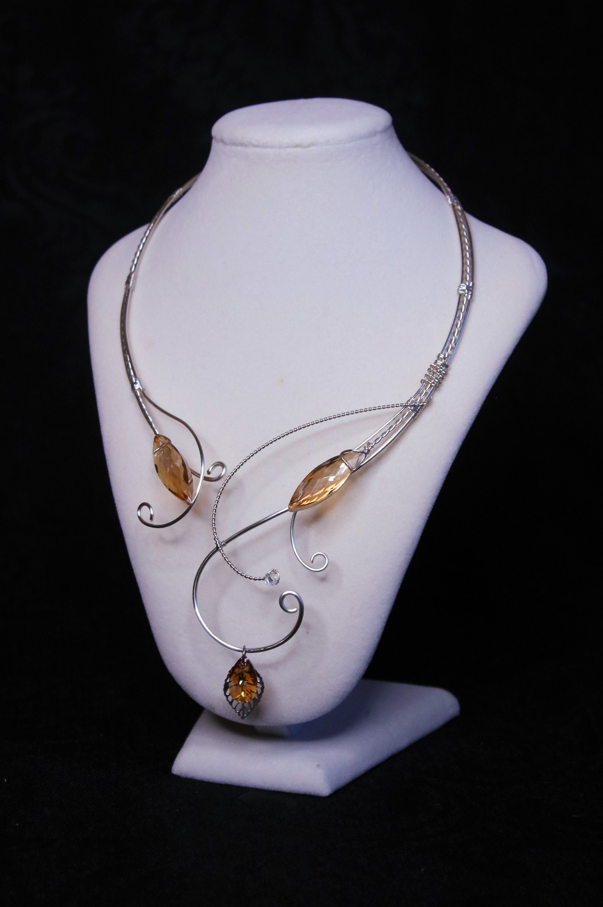 Elven Necklace Silver Torc Torc Necklace Elven Necklace | Etsy Canada