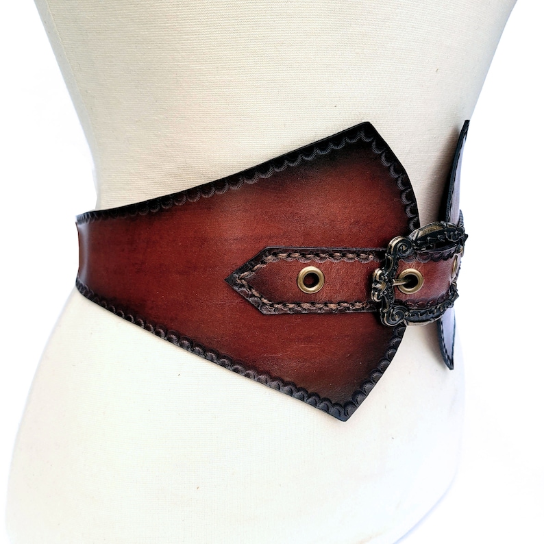 Wide Leather Belt Renaissance Belt Leather Waist Belt - Etsy
