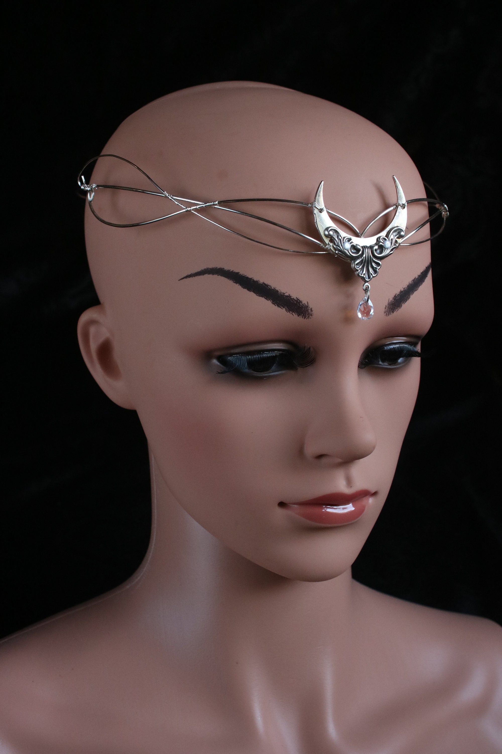 Pagan Moon Circlet Celestial Headpiece Moon Goddess Tiara | Etsy