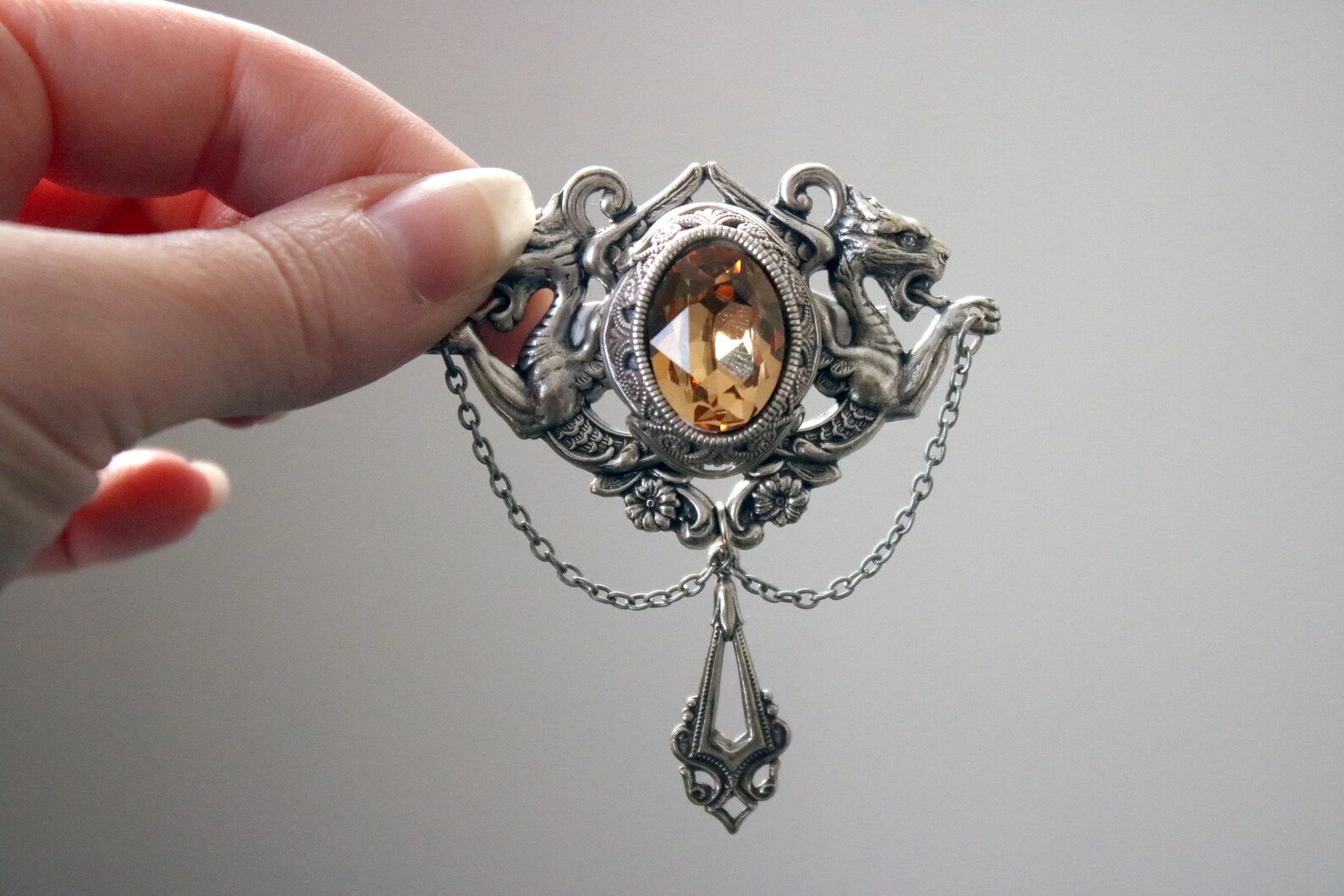 Dragon Pin Dragon Brooch Cloak Pin Medieval Scarf Pin - Etsy