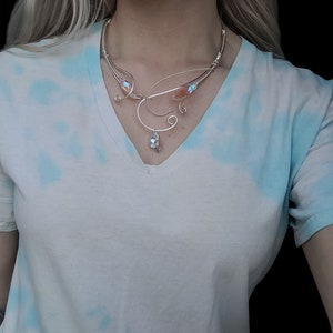 Elvish Open Collar Necklace, Elven Necklace, Torc Necklace, Medieval ...