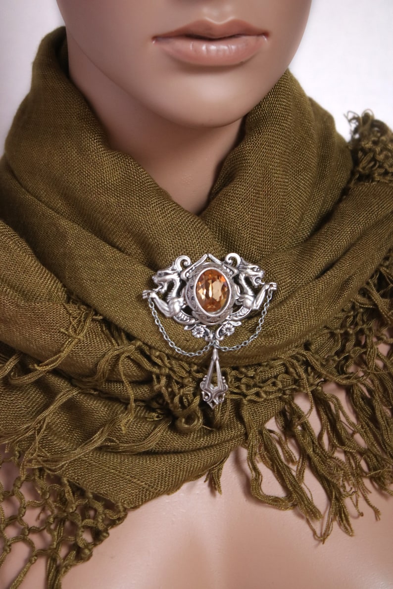 Dragon Pin Dragon Brooch Cloak Pin Medieval Scarf Pin | Etsy