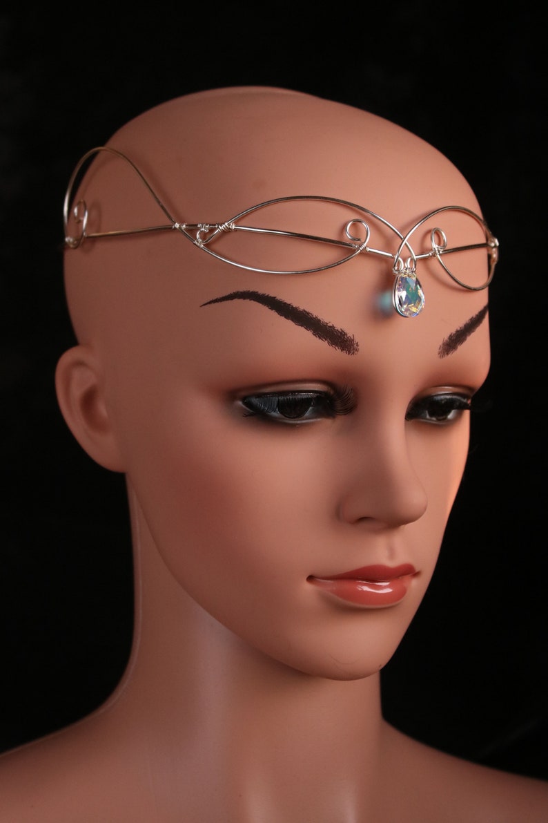 ELVISH CIRCLET silver Headpiece-dif COLORS Availableelven - Etsy Canada