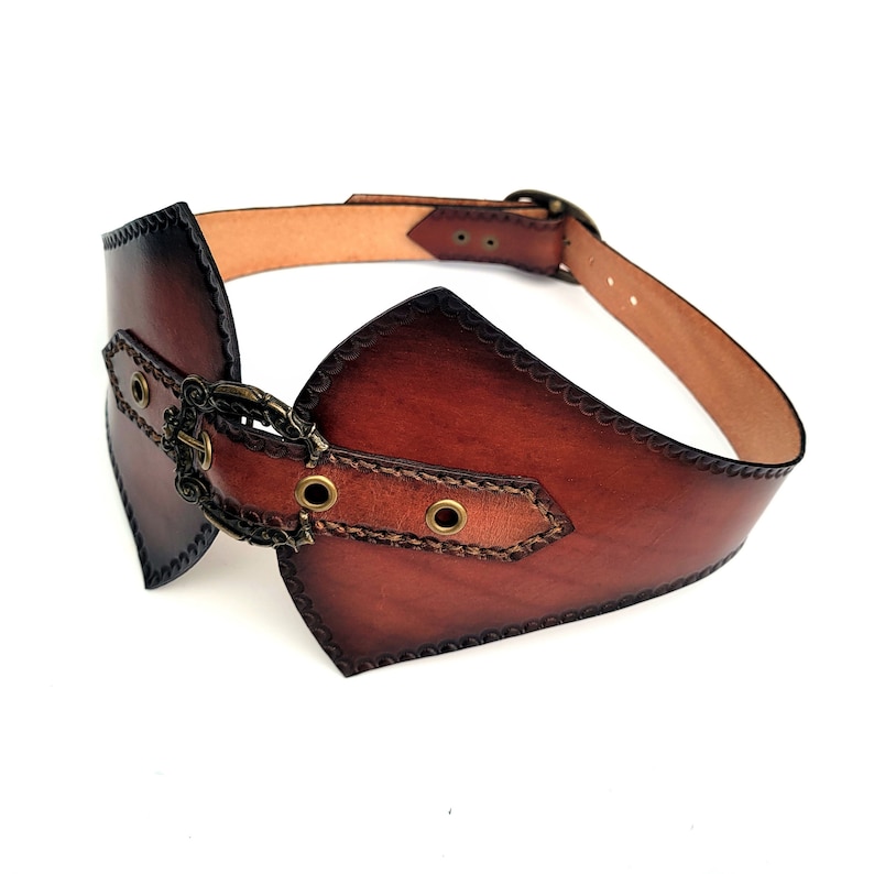 Wide Leather Belt Renaissance Belt Leather Waist Belt - Etsy