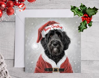 Black Cockapoo Christmas Card - Etsy UK