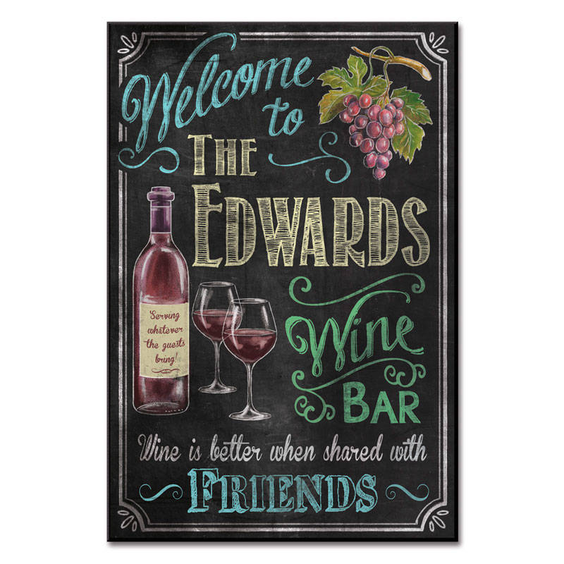 Personalised Wine Bar Signs - Etsy