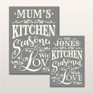 Personalised Kitchen Signs - Etsy
