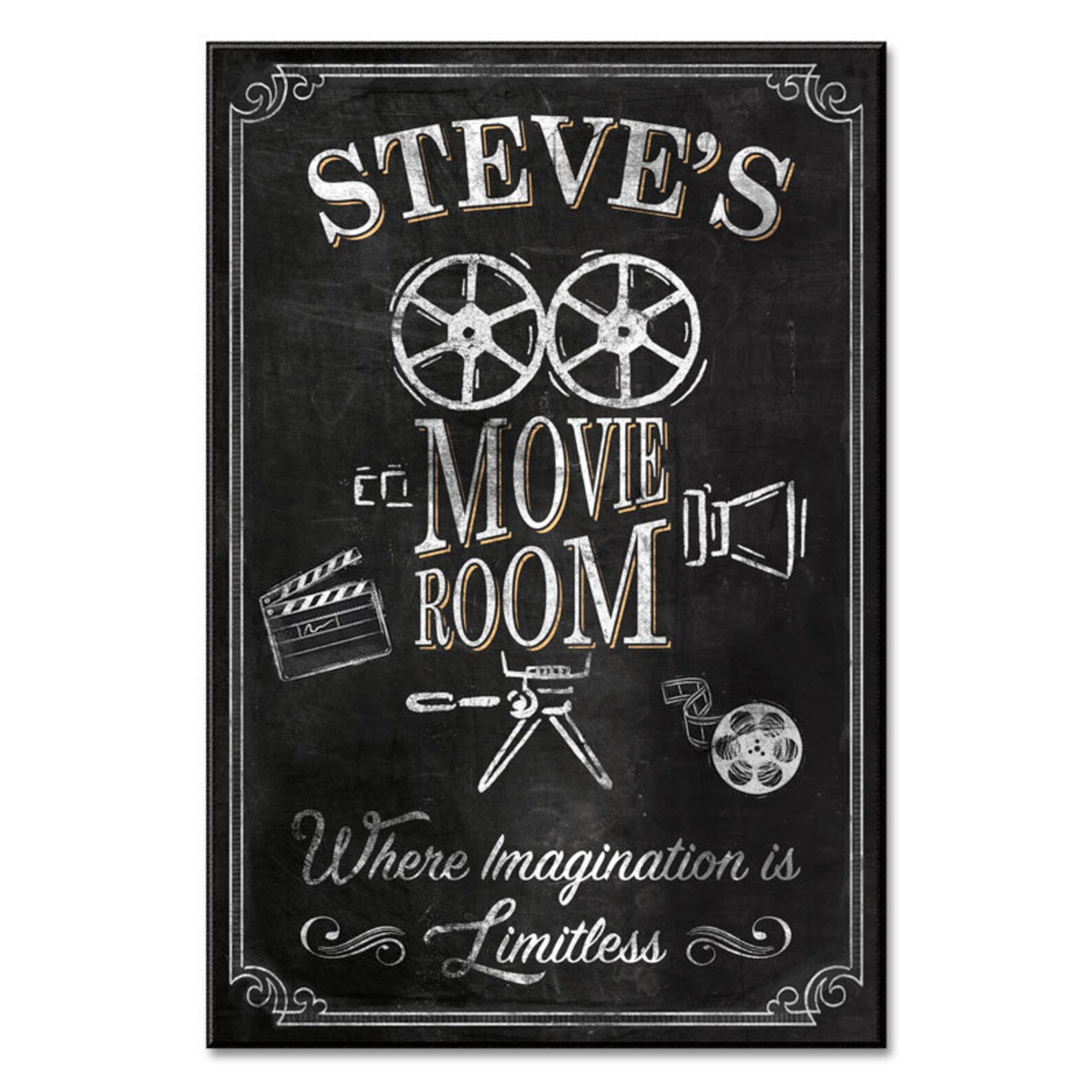 Personalised Home Cinema/movie Room Signs - Etsy