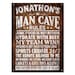 Personalised Man Cave Signs - Etsy