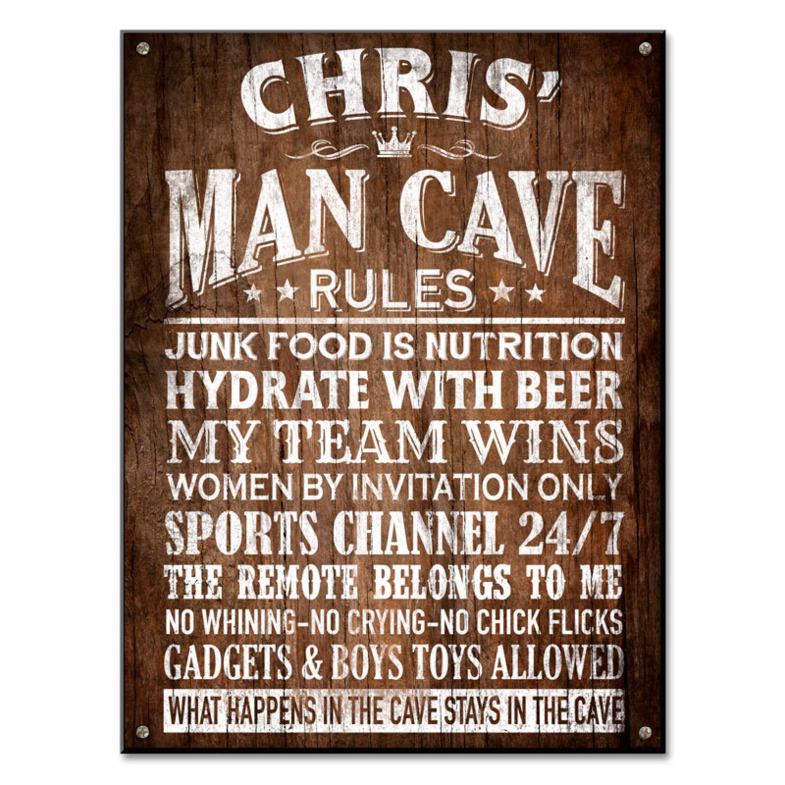Personalised Man Cave Signs - Etsy