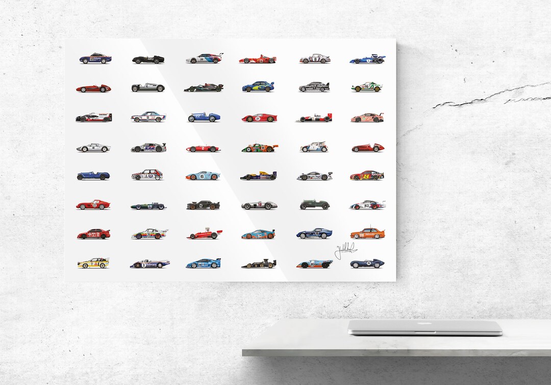 The Best Racing Cars of All-time Acrylic / Plexiglass Print - Complete ...