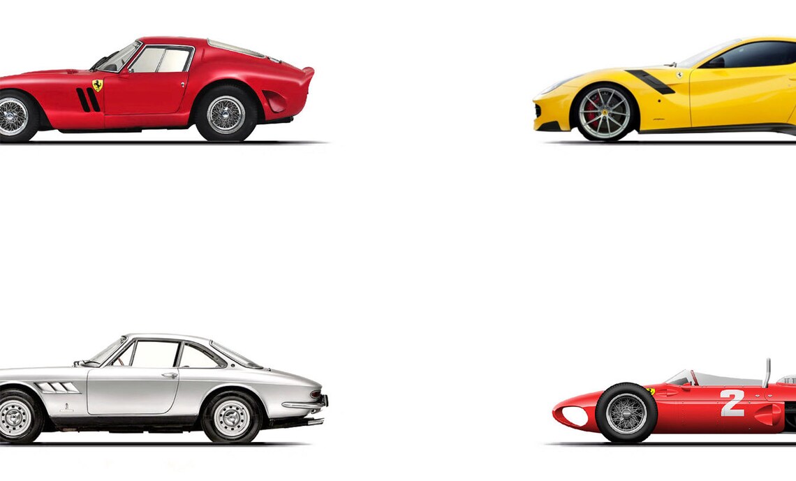 Ultimate Ferrari Poster Print Complete Car Collection of the - Etsy