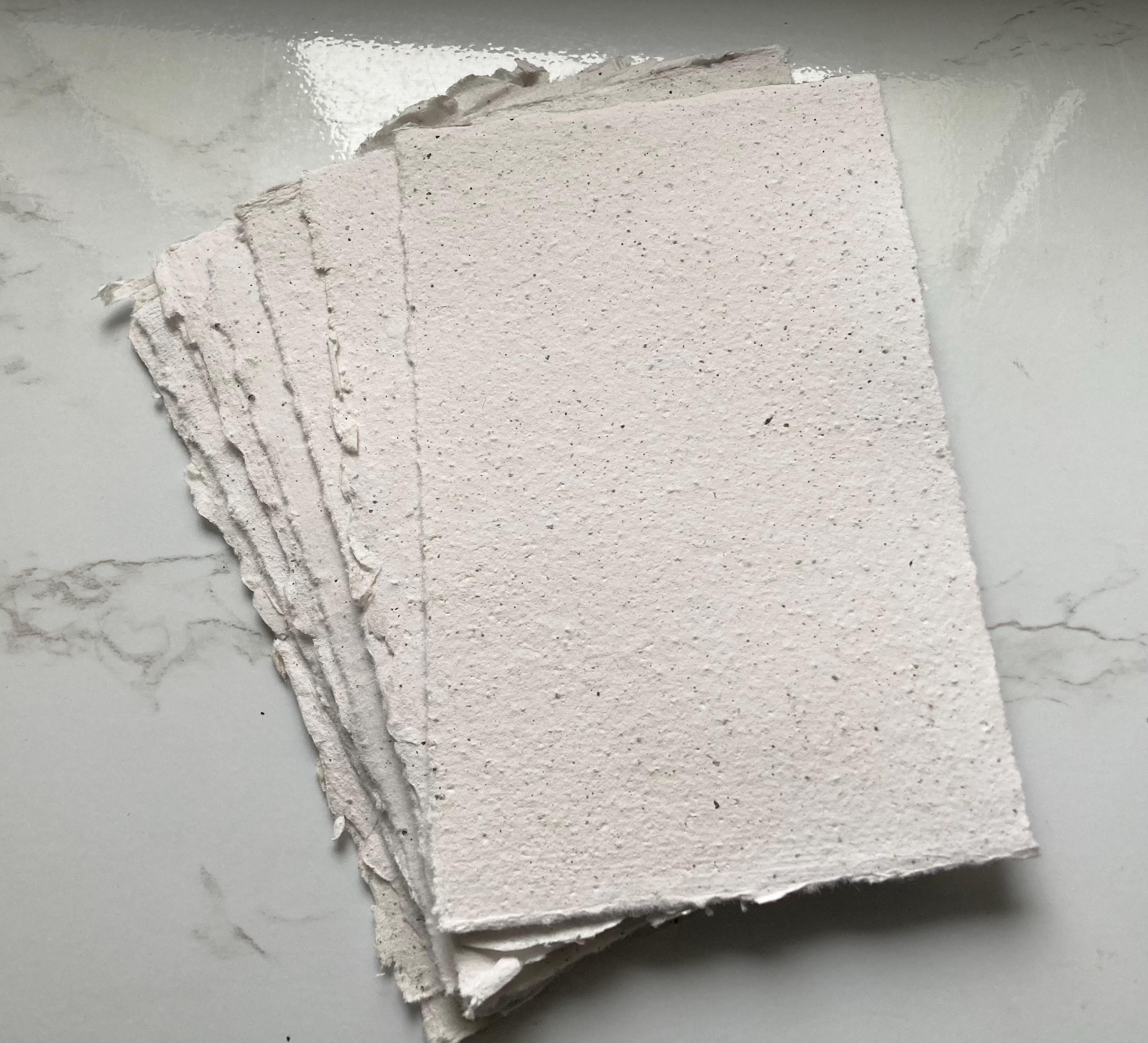 Pack of 10 A6 Sheets, Coffee Color - Handmade Paper - 200 Gsm ...