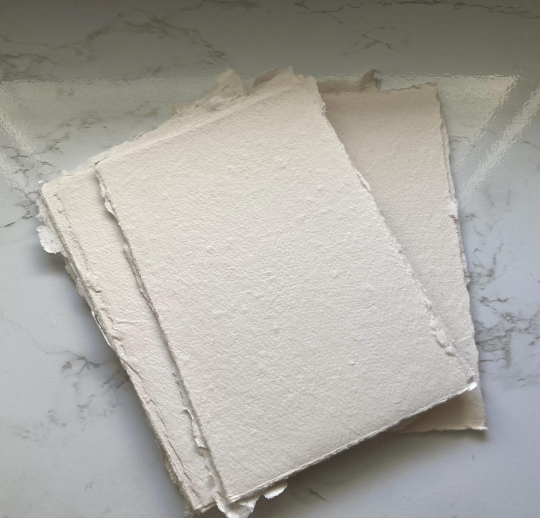 A5/A6 / B6 Ivory 200 Gsm -handmade Paper Craft Paper - - Etsy
