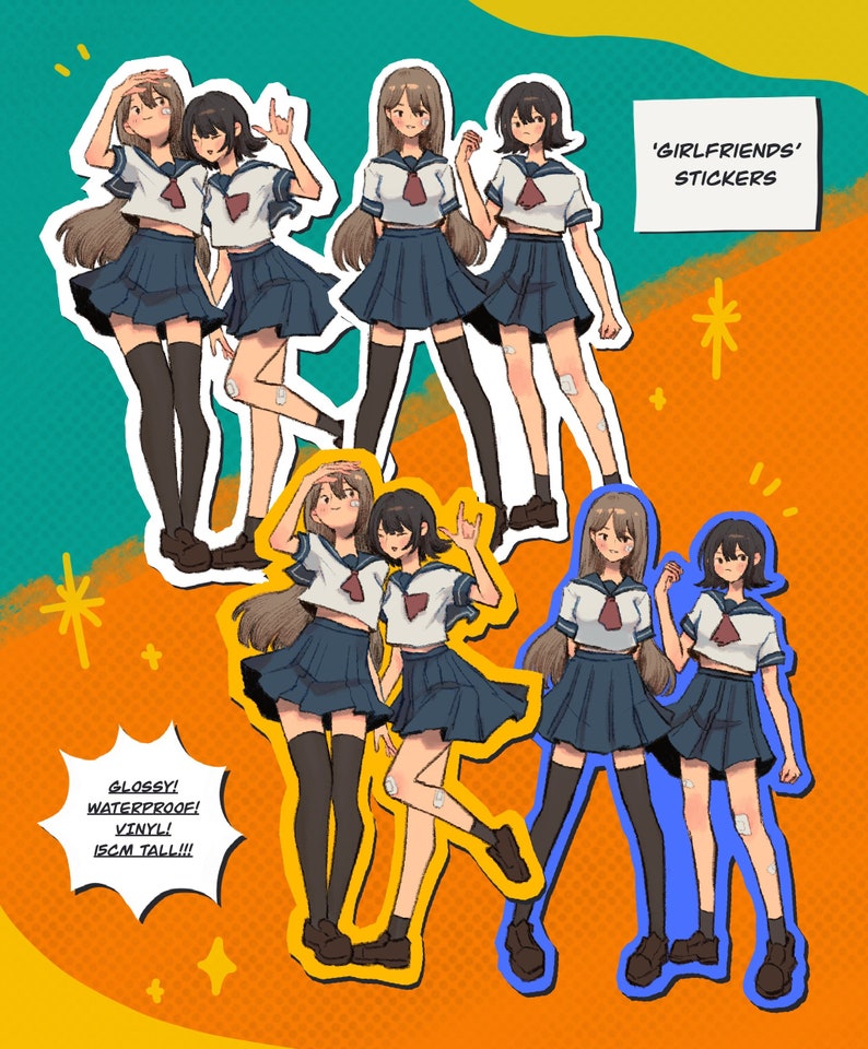 Girlfriend Stickers 15cm Large Vinyl Waterproof Laptop Die - Etsy UK