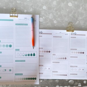 Daily Check-in Instant Download Printable PDF - Fillable Reflection ...