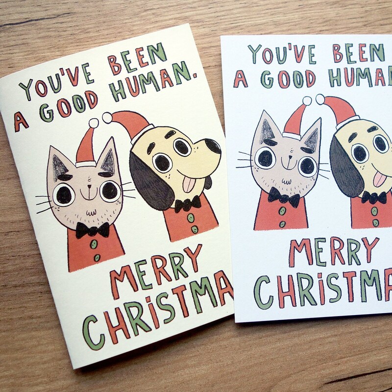 Dog Christmas Cards - Etsy