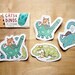 Cats & Dinos Stickers / Sticker Pack - Etsy