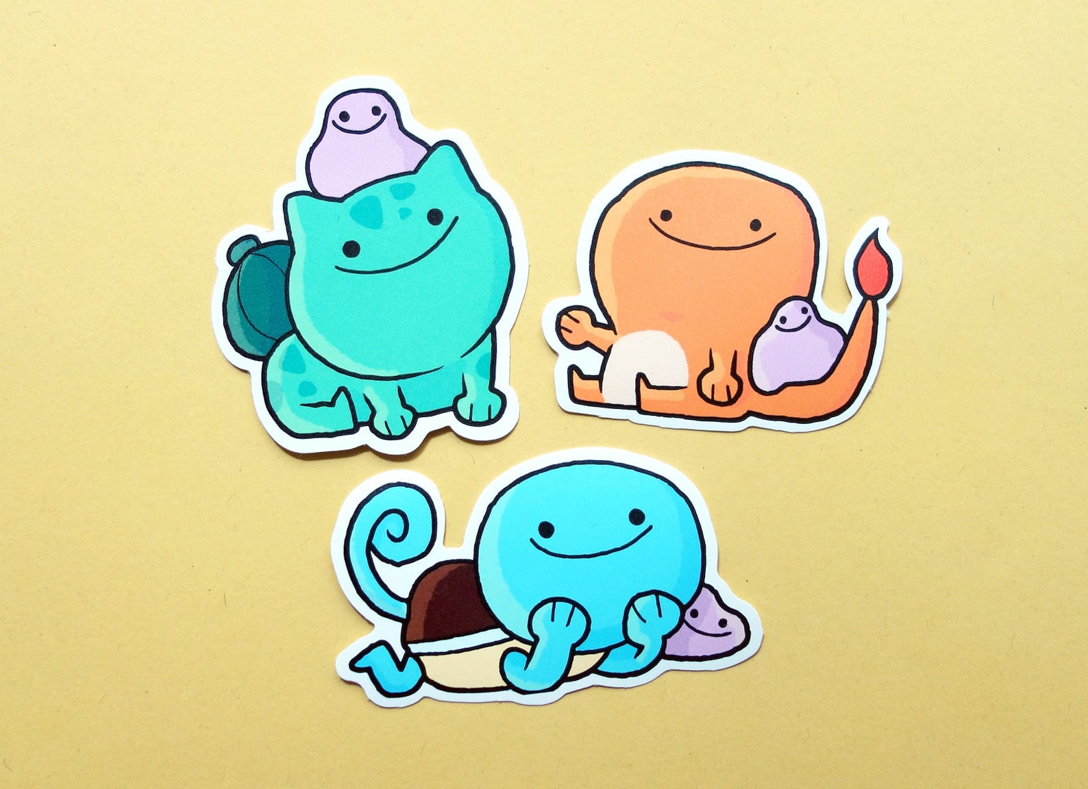 Cute Pokemon Ditto Stickers - Etsy