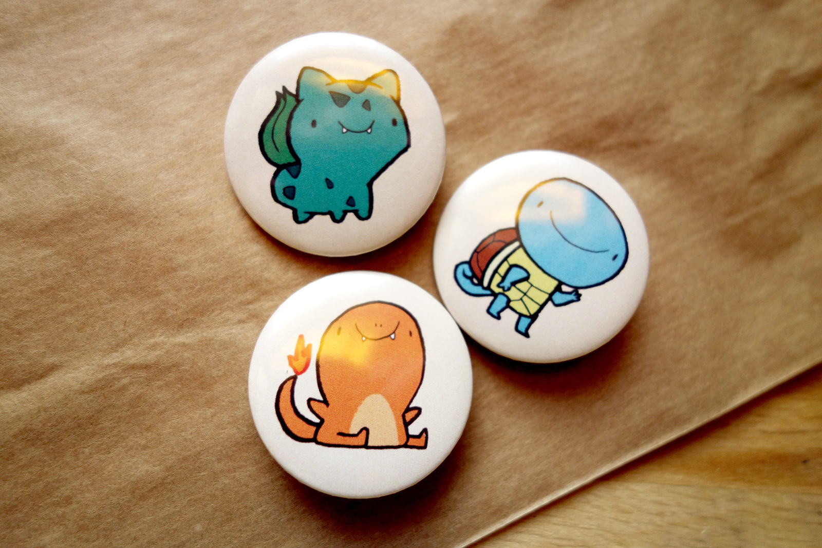 Pokemon Button Pins / Pokemon Badge Set - Etsy