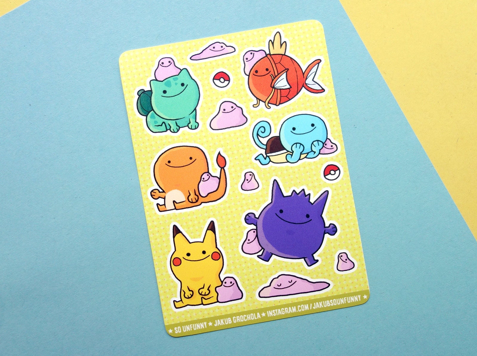 Ditto pokemon sticker pack Paper Paper & Party Supplies etna.com.pe