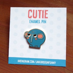 Baby Elephant Enamel Pin - Etsy