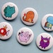 Pokemon Button Pins / Pokemon Badge Set - Etsy