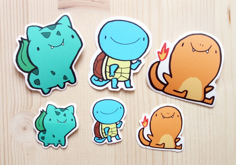 Cute Pokemon Stickers / Pokemon Sticker Pack - Etsy