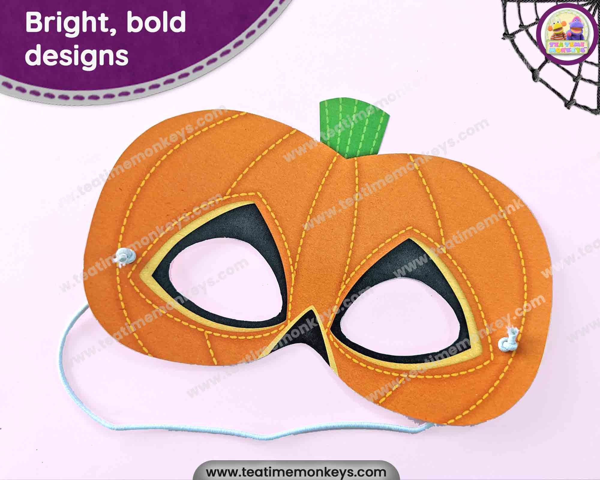 HALLOWEEN Masks for Kids TEN Printable Masks in Color PDF Halloween ...