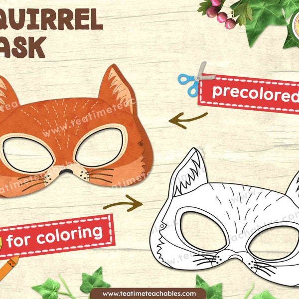 Squirrel Mask - Etsy