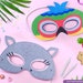 JUNGLE ANIMALS Masks Bundle Precolored for Coloring 20 Printable Masks ...