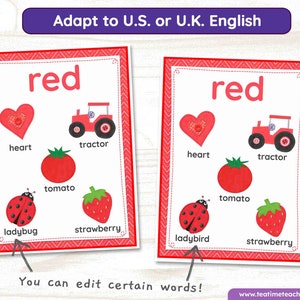 Learn the Colors | Pack of Classroom Wall Posters | PDF | Educational ...