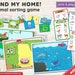Spring-themed Matching Cards: Colors, Numbers & Sizes Educational Game ...