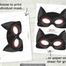 Printable Vampire Bat Mask: Halloween Costume Craft for Kids (PDF ...