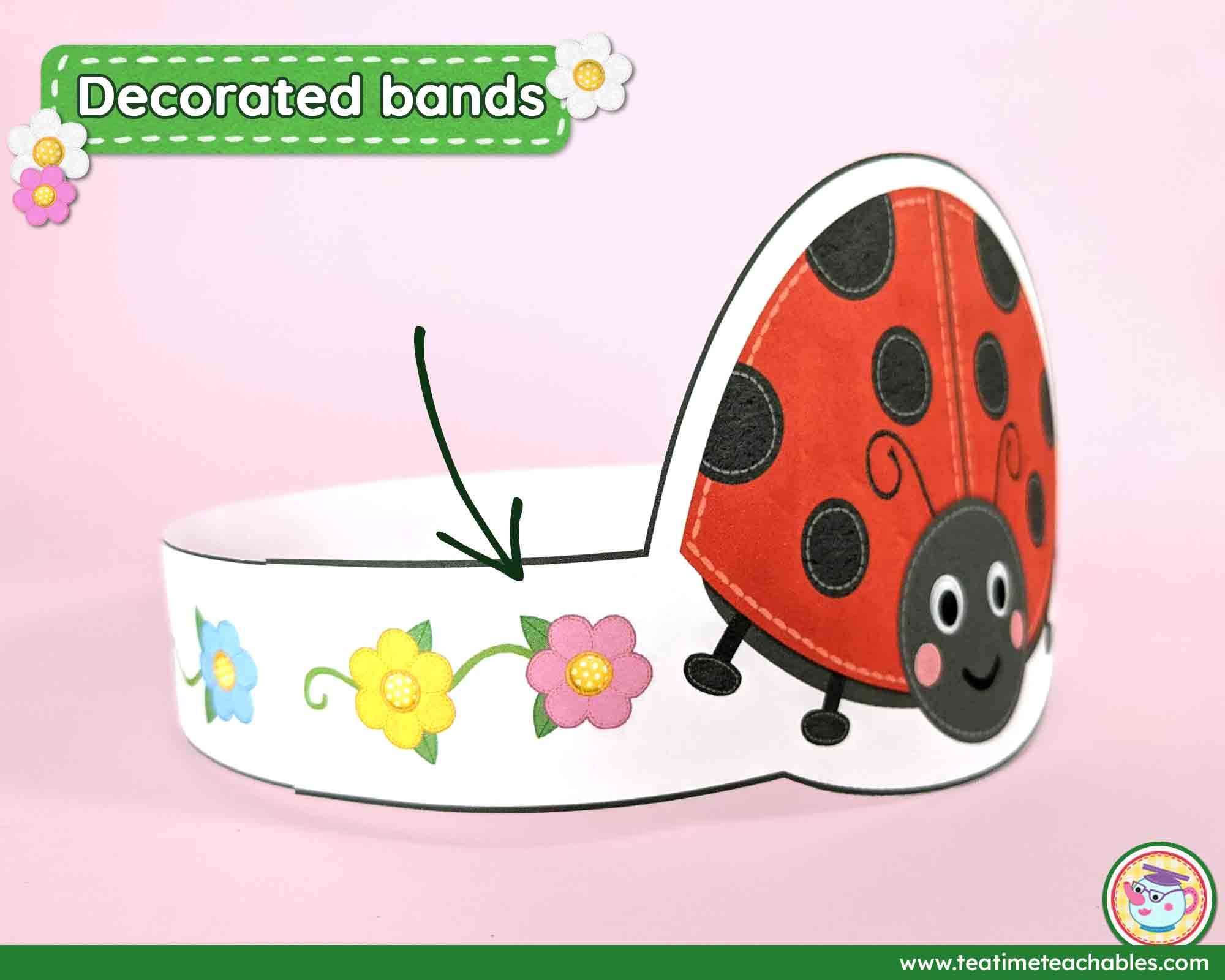 Printable LADYBUG Headband - Printable Crown | Ladybug Craft for Kids ...