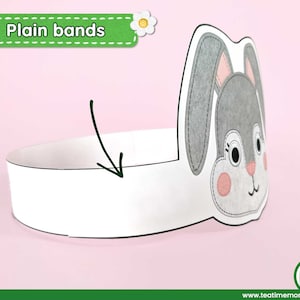 Printable BUNNY Headband Printable Crown Rabbit Craft - Etsy