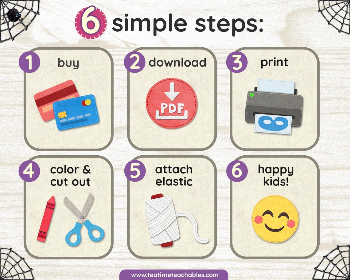 Printable Vampire Bat Mask: Halloween Costume Craft for Kids (PDF ...